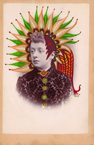 painted antique photos | kelly nicholson